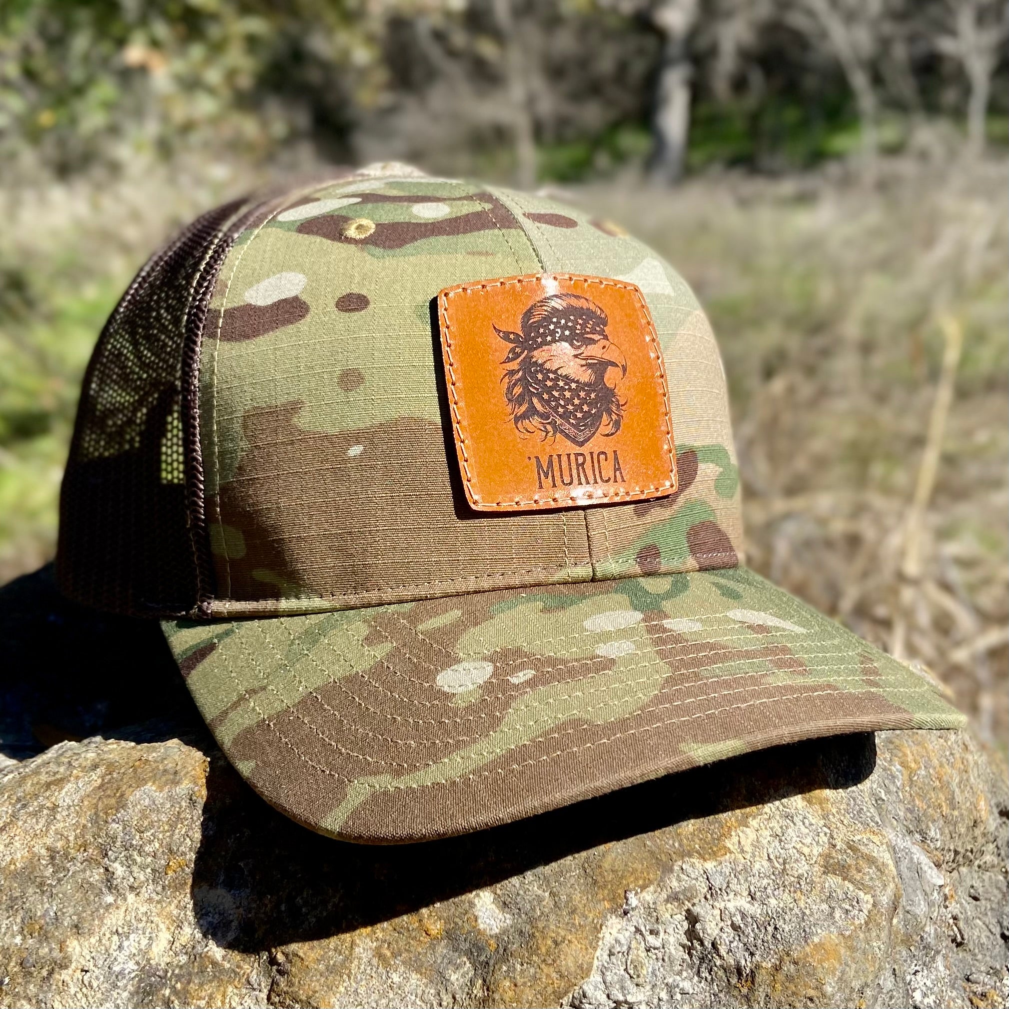 'Murica Multicam Ripstop Trucker – Pecu Leather Co.