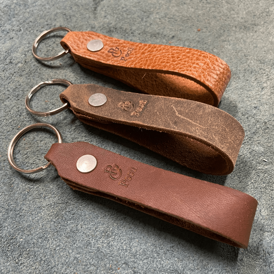 Personalized State Key Chain - Handmade in Austin, Texas - Full Grain ...
